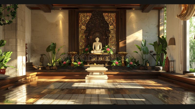 Tranquil Bali Themed Virtual Zoom Background with Serene Interior ...