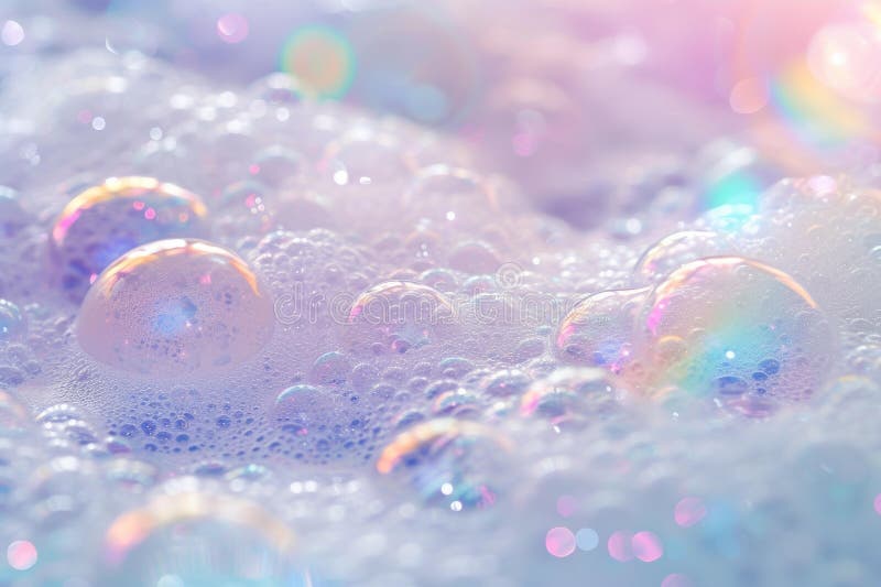 Tranquil Bath Bubbles Candles Relax. Generate Ai Stock Image - Image of ...