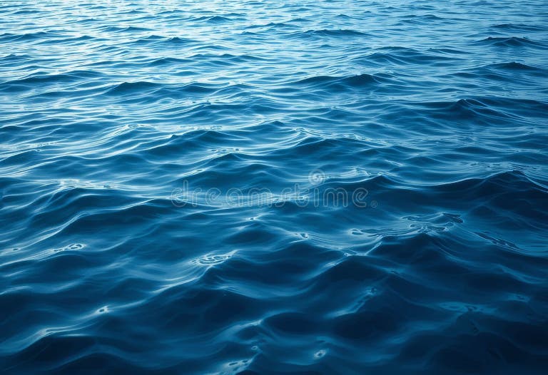 Tranquil Blue Water Ripple Texture for Serene Designs. Stock Image ...