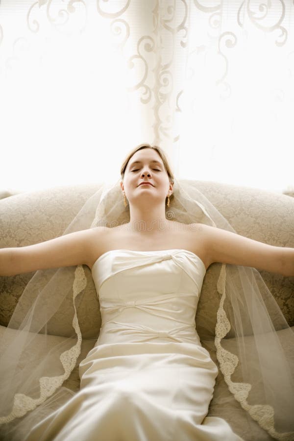 Stressed bride. stock image. Image of woman, young, stressed - 2543025