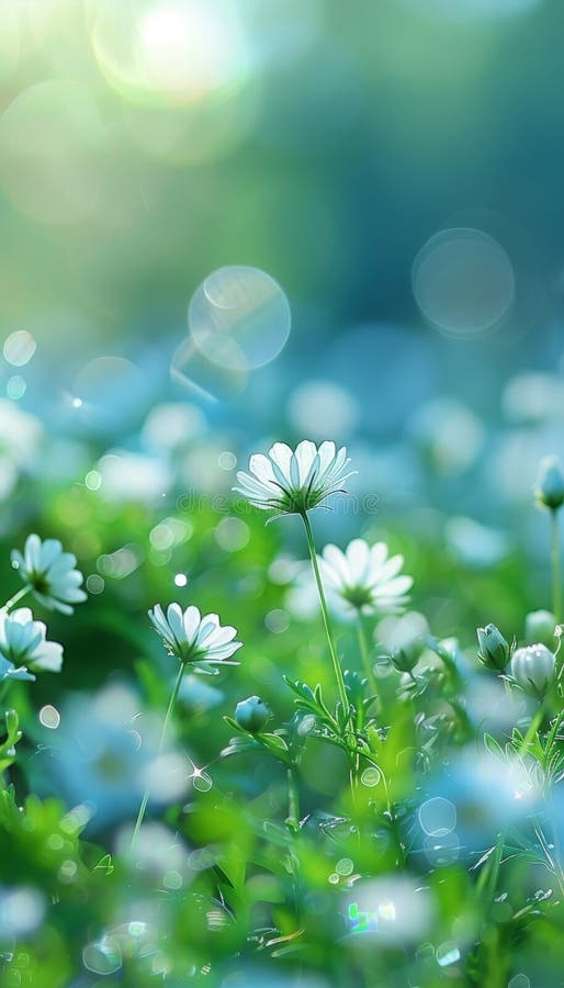 Tranquil and Elegant Spring Abstract Minimalistic Background in Soft ...