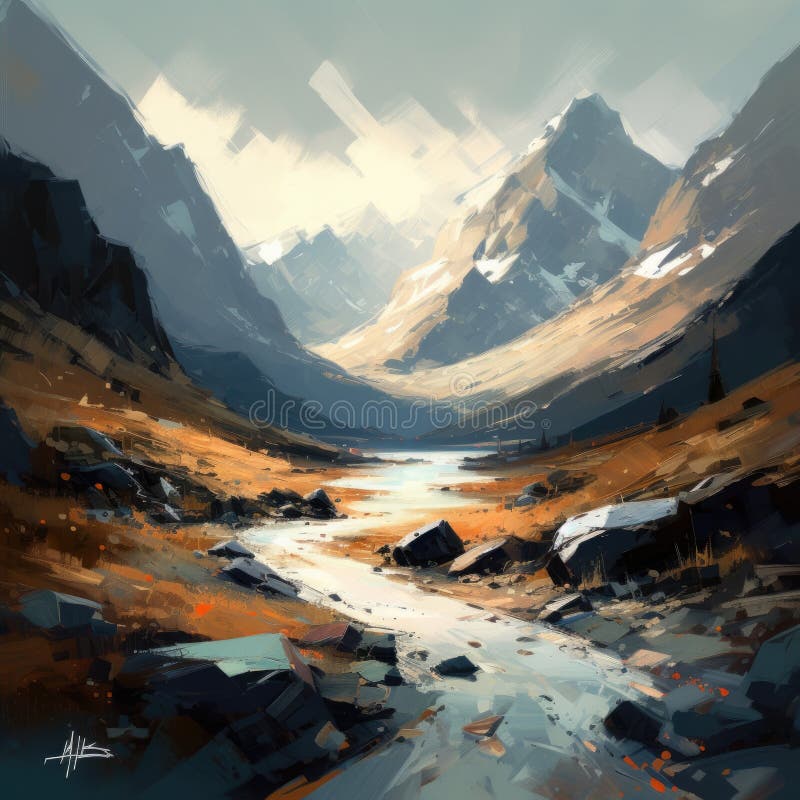 Tranquil European Wilderness at Dusk. Perfect for Wallpapers Stock ...