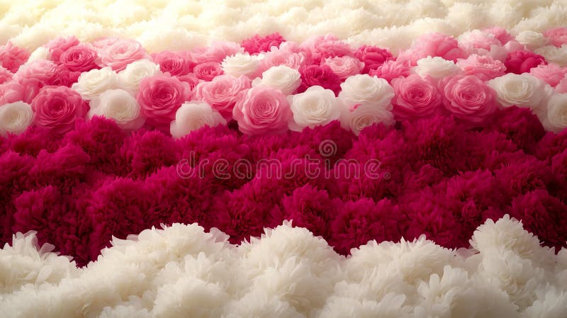 A Tranquil Floral Setting with Pink Flowers and a White Frame, Perfect ...