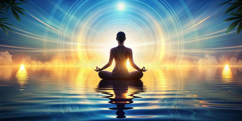 Tranquil Flow Rhythmic Visuals for Inner Peace AI-Created Content Stock ...