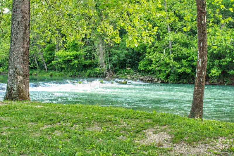 Tranquil Flowing Spring Water Stock Photo - Image of tranquil, spring ...