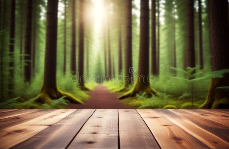 Enjoy a Calm Forest Walk with Sunlight Shining through Trees, Forming a ...