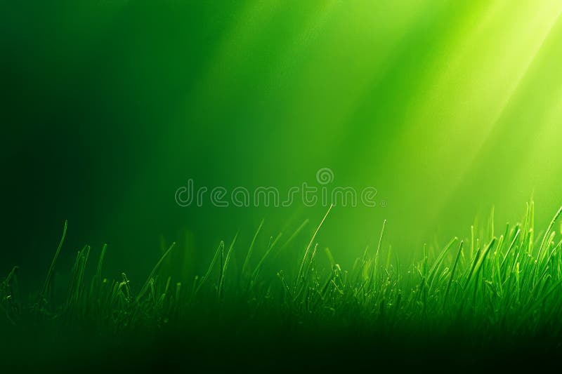 Tranquil Fresh Grass Representing Growth and Water, Embodying Mother ...