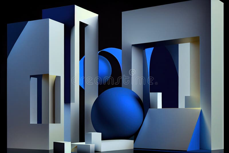 Tranquil Harmony: an AI Generated Abstract Art Piece with Dynamic ...