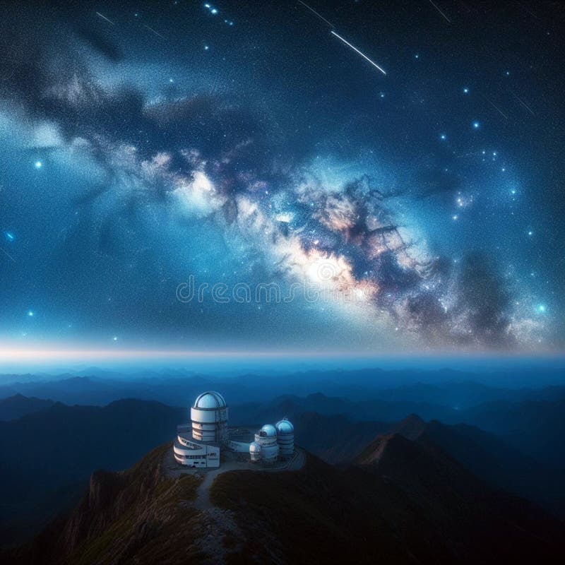 Tranquil Image Capturing the Night Sky in Clear Weather Conditions. a ...