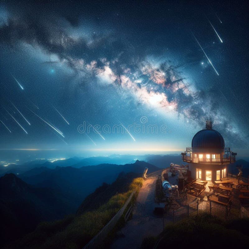 Tranquil Image Capturing the Night Sky in Clear Weather. Stock Image ...