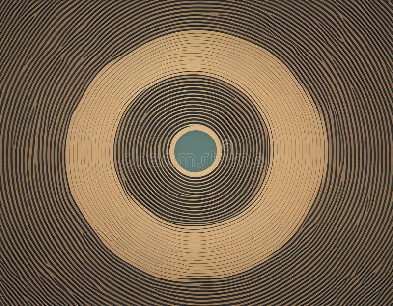 A Tranquil Image Featuring Soft Concentric Circles Against a Muted ...