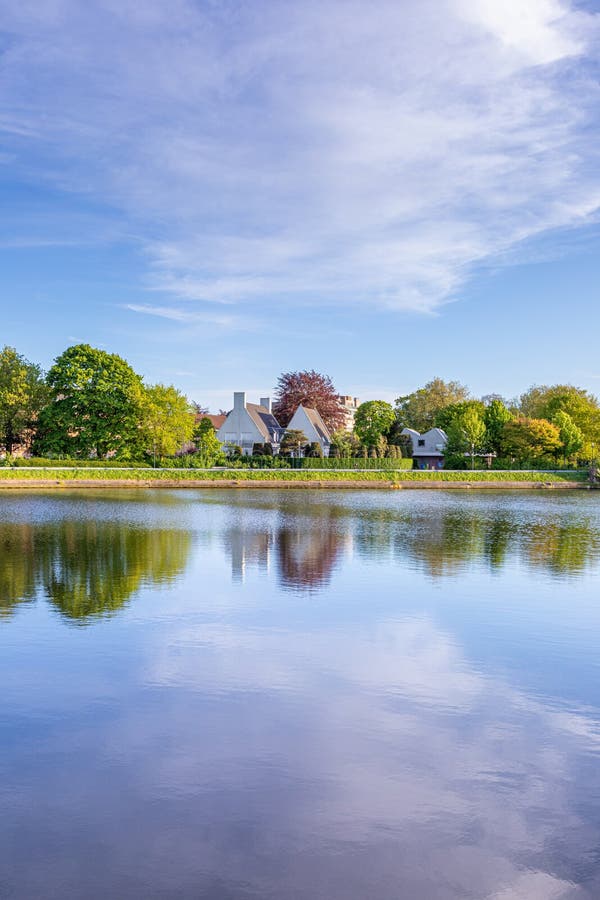 Reflections on the Lake. Landscape at a Lake Stock Photo - Image of ...