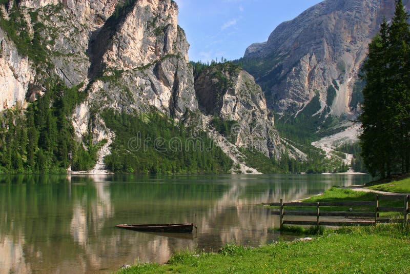 Tranquil Landscape in Tirol Stock Image - Image of alps, reflection ...