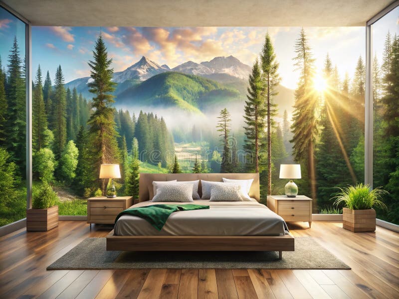 Tranquil Master Bedroom Oasis Double Exposure Photography Captures the ...