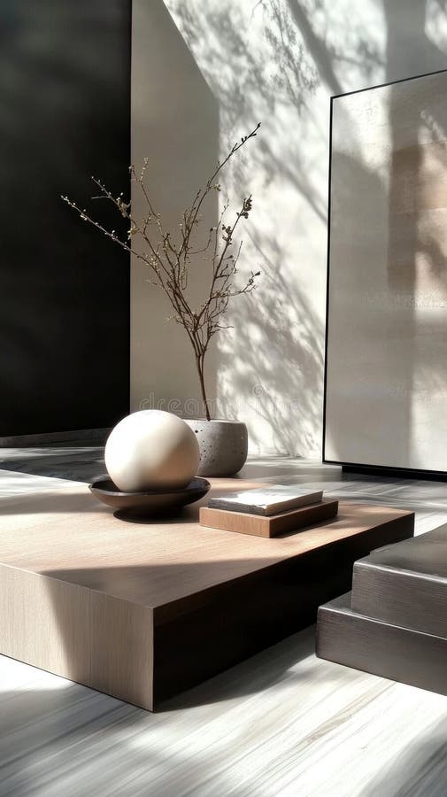 Minimalist Zen-Inspired Interior with Natural Light and Modern Decor ...