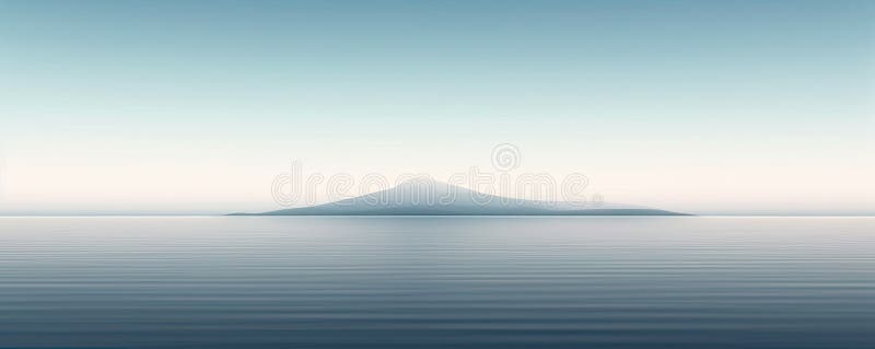 Tranquil Minimalistic Background with a Single Horizontal Line ...