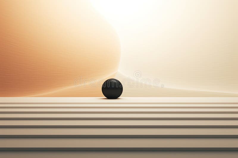 Tranquil Minimalistic Background with a Single Horizontal Line ...