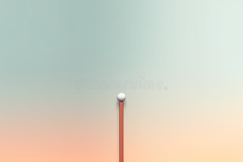 Tranquil Minimalistic Background with a Single Vertical Line, Creating ...