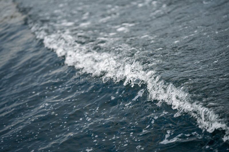 Tranquil Ocean Landscape with Gentle Waves Lapping, Small Ripples ...