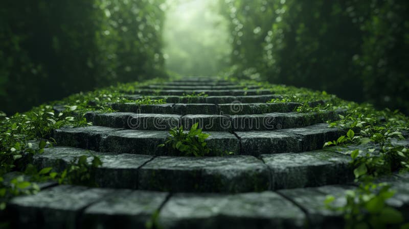 A Tranquil Pathway Surrounded by Lush Greenery, Inviting Exploration ...