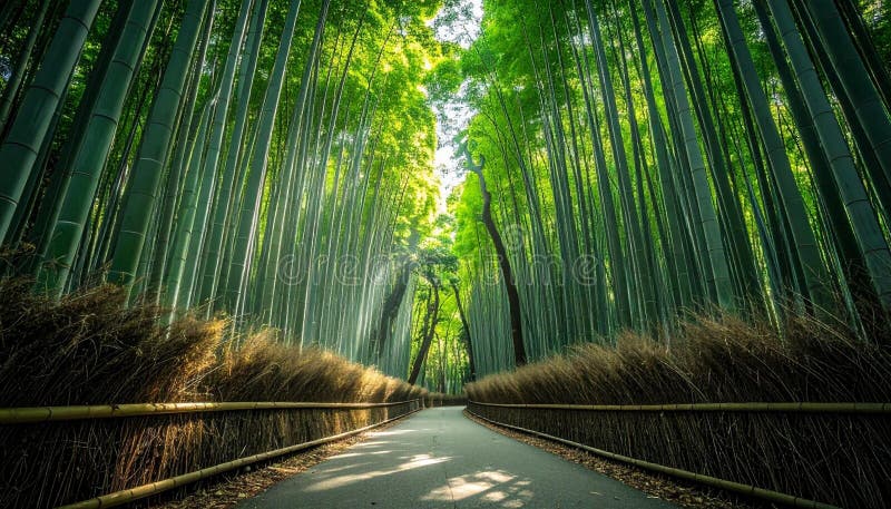 Dense Towering Bamboo Forest Stock Illustrations – 711 Dense Towering ...