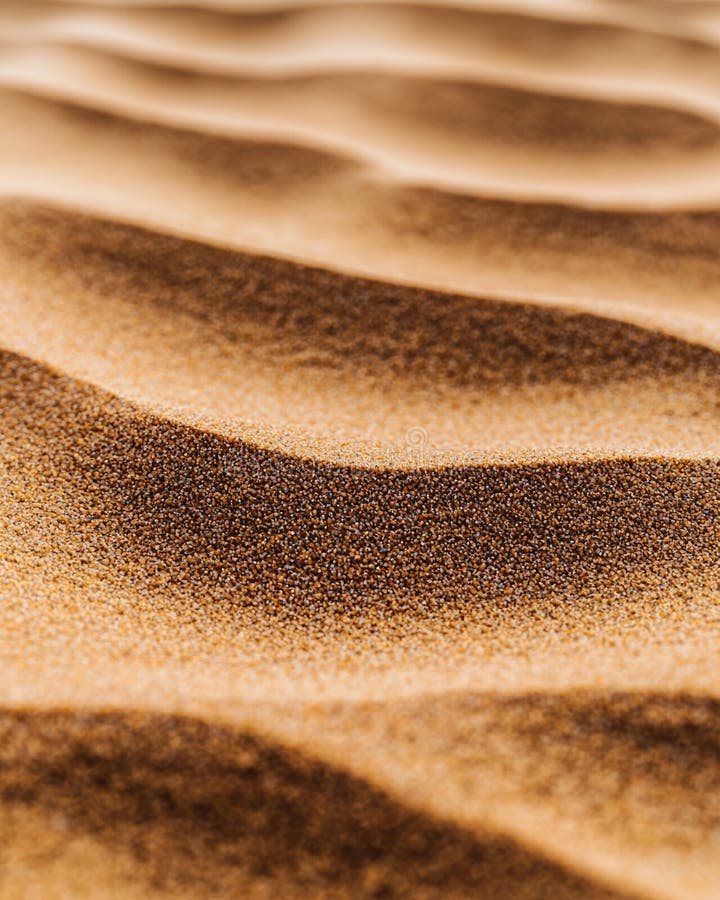 Tranquil Patterns of Sand in Stillness and Time Stock Illustration ...