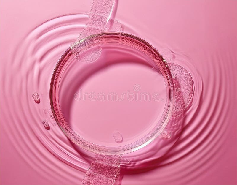 Tranquil Pink Water Surface Texture with Ripples, Splashes, and Bubbles ...