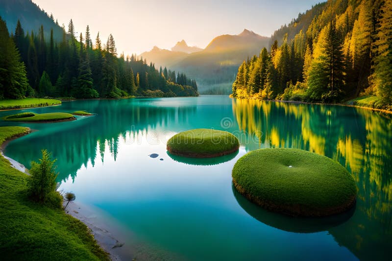 A Tranquil Pond with Water so Clear that You Can See the Fish Swimming ...