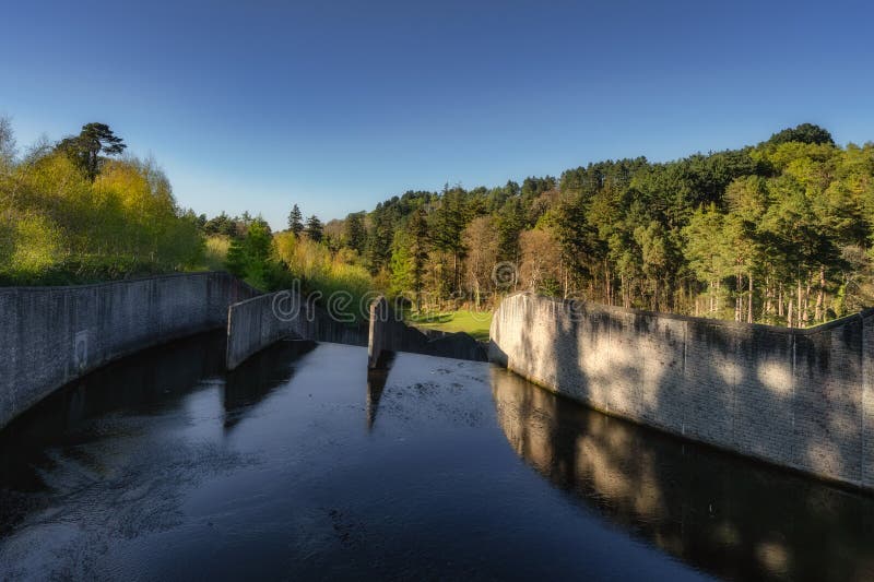 Tranquil Reflection a Serene Waterway that is Surrounded by Lush ...