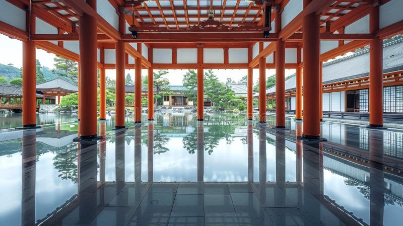 Tranquil Reflections the Serene Beauty of a Japanese Temple Courtyard ... Tranquil Reflections the Serene Beauty of a Japanese Temple Courtyard ...