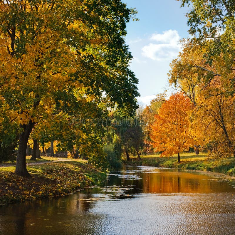 Tranquil river stock image. Image of color, hiking, panoramic - 12107151
