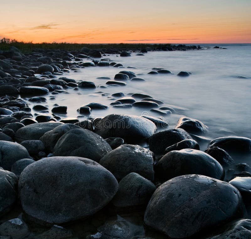 Pebble Shore stock image. Image of shore, rocky, smooth - 2479725