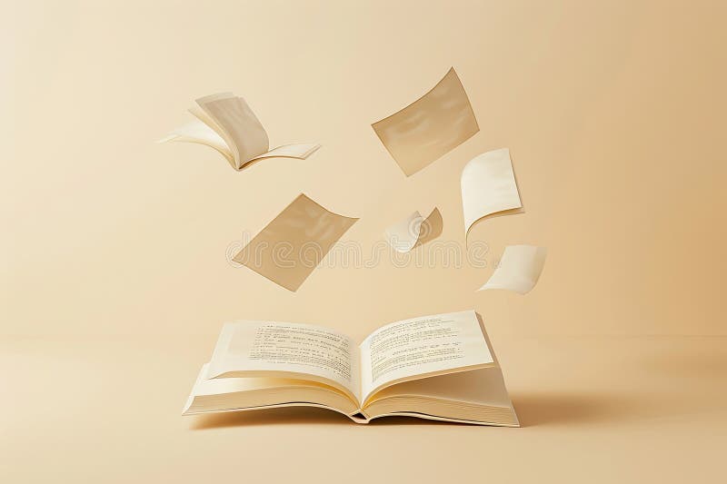 Floating Open White Leather Notebook Stock Illustrations – 8 Floating ...