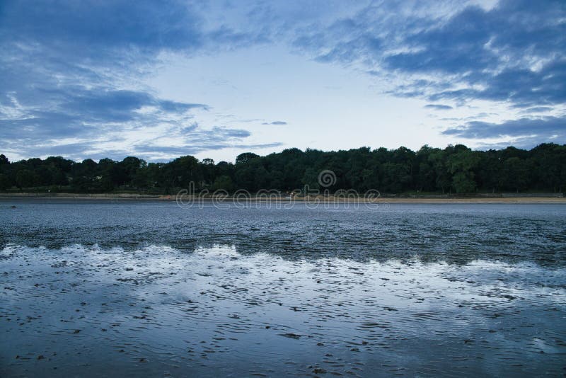 Tranquil Scenery of the Evening at Ryde, Isle of Wight, England Stock ...