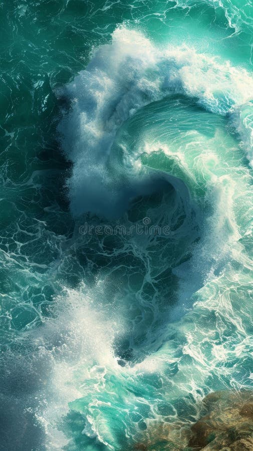 Tranquil Sea Waves Texture, Soft Blues and Greens, Calming and ...