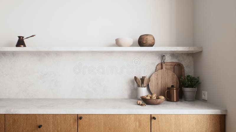 Discover Elegant Minimalist Kitchen Decor with a Variety of Natural ...