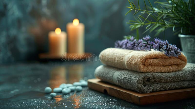 Tranquil Spa Essentials: a Serene Still Life of Relaxation and ...