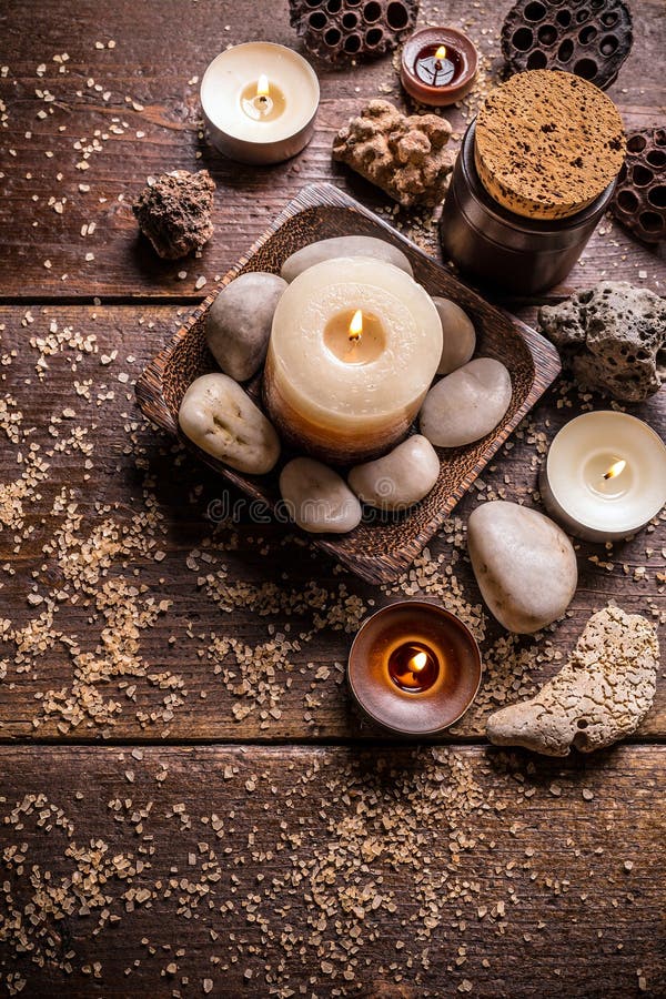 Tranquil Spa Relaxation Setting Stock Photo - Image of aromatherapy ...