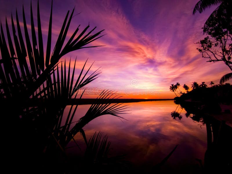 Tranquil Sunset in the Beach Stock Photo - Image of coast, glow: 220730136