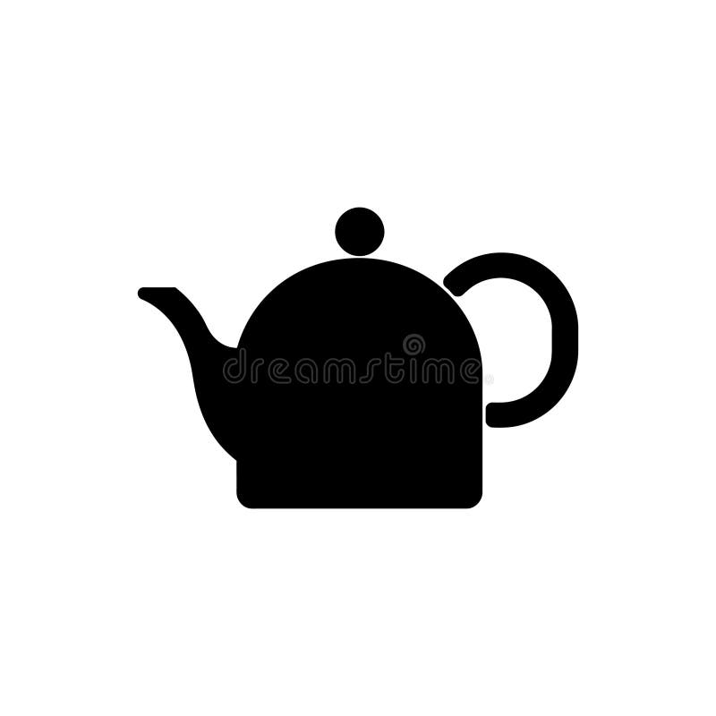 Teapot icon, simple style stock vector. Illustration of crockery - 81638765