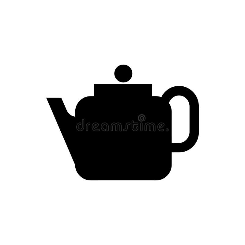 Teapot icon, simple style stock vector. Illustration of crockery - 81638765