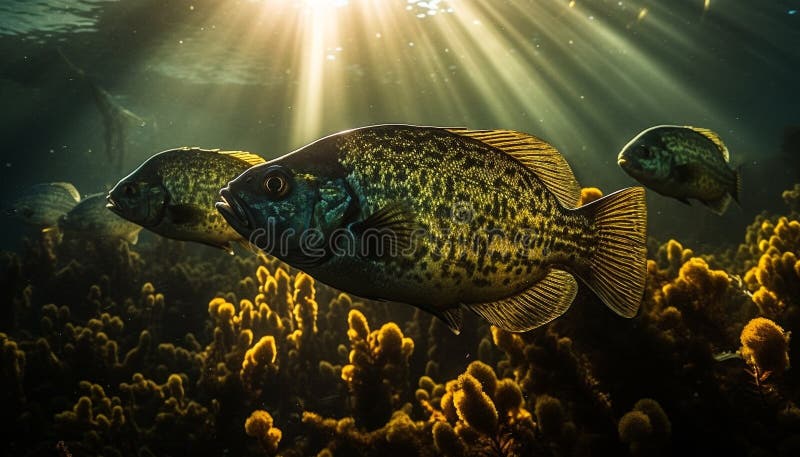 Tranquil Underwater Adventure Tropical Reef Teeming with Sea Life ...