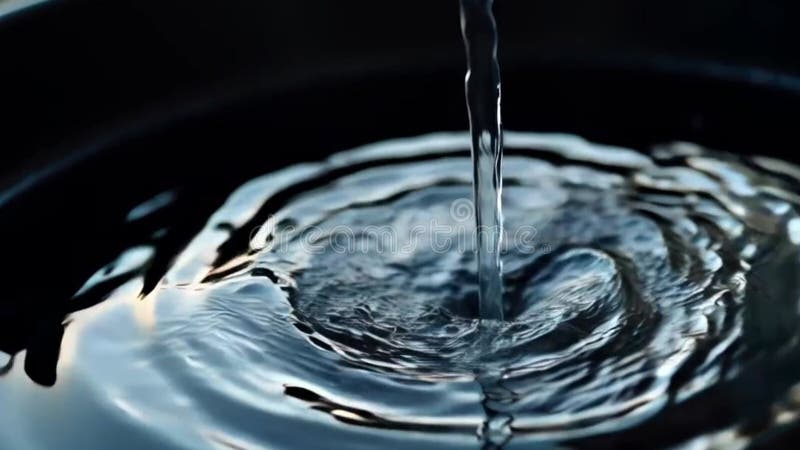 Tranquil Water Cascade: a Visual Study of Motion, Ripples, and Liquid ...