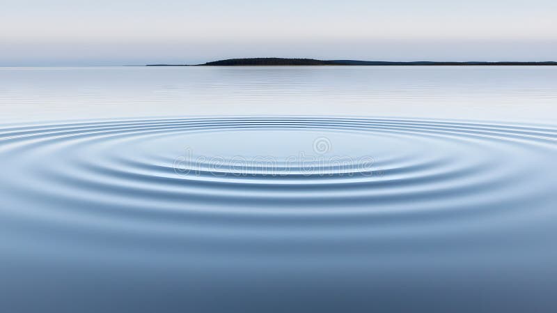 Tranquil Water Ripples on a Calm Surface Stock Photo - Image of smooth ...