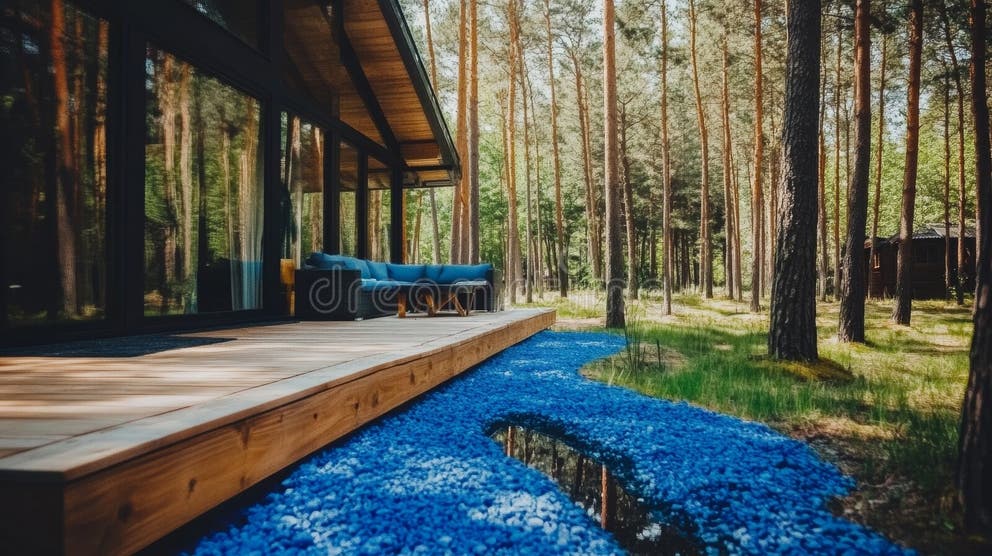 A Tranquil Waterfall and Zen Path are Key Components of this Serene ...