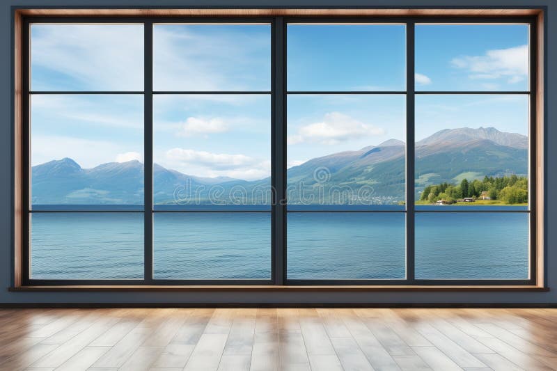 Tranquil Waters and Distant Mountains Create a Serene Escape in Bright ...