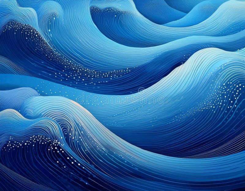 A Calming Blue and Green Geometric Pattern with Layered Squares and ...