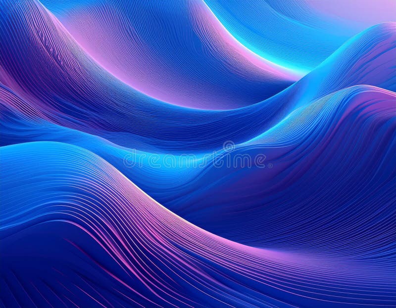 Tranquil Waves with a Calming Blue Tone Stock Photo - Image of ...