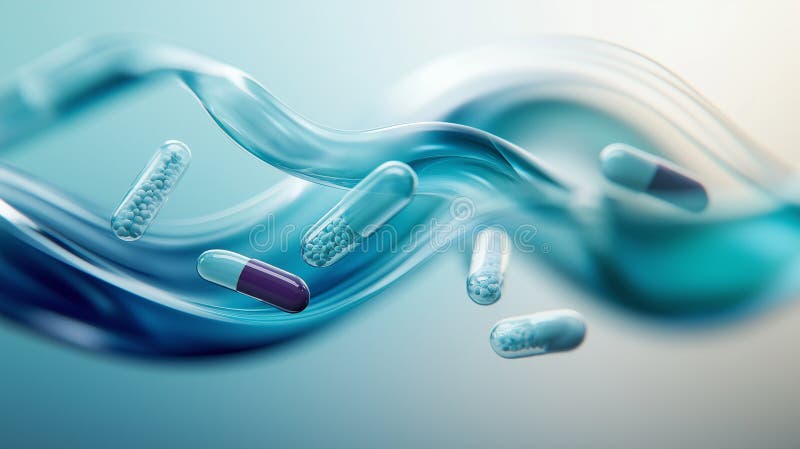 Tranquil Waves of Translucent Liquid Surrounding Stock Photo - Image of ...