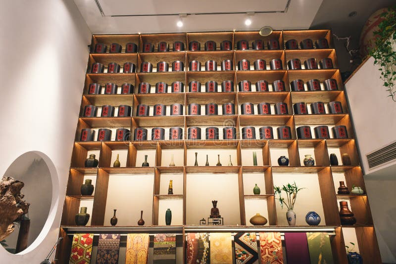 Chinese Zen Tea Room Space, Oriental Tea Aesthetics! Stock Image ...